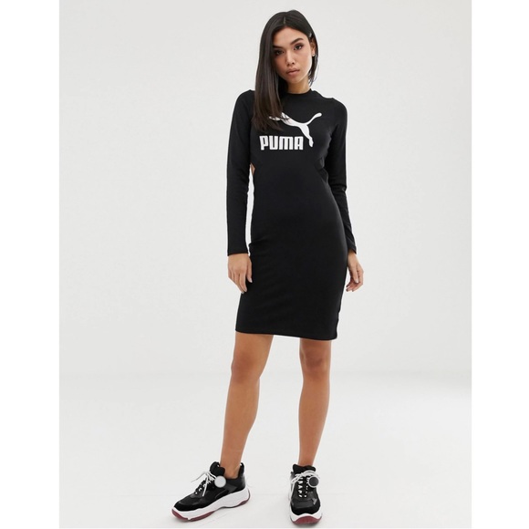 Puma | Dresses | Puma Classic Logo Side Cut Outs Mini Dress | Poshmark